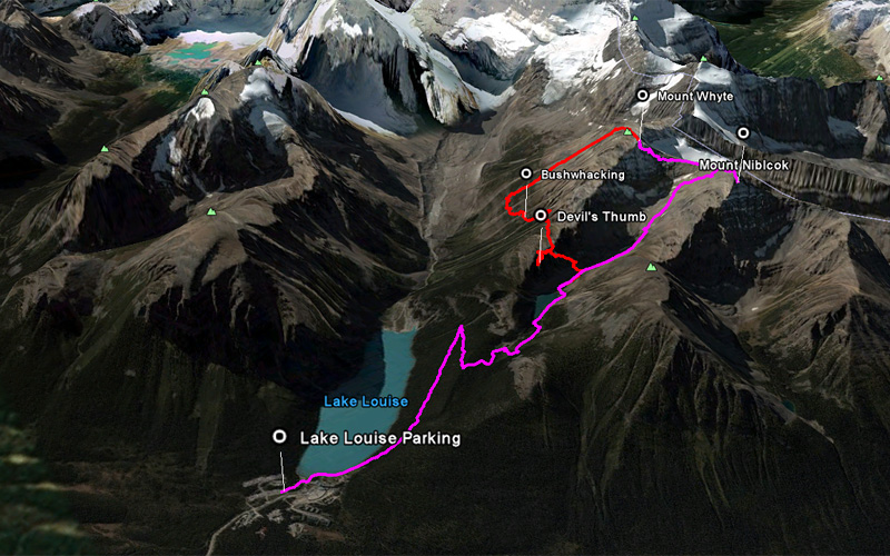Niblock to Whyte to Devil's Thumb | Scrambling in Banff National Park ...